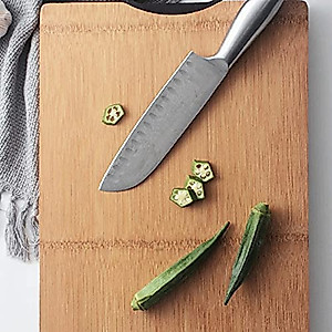 GULRUH Wood Cutting Boards for Kitchen, Bamboo Cutting Board|Double-Sided Bamboo Poly Cutting Board for Kitchen | Easy to Wash and Clean | BPA Free|45 * 32cm