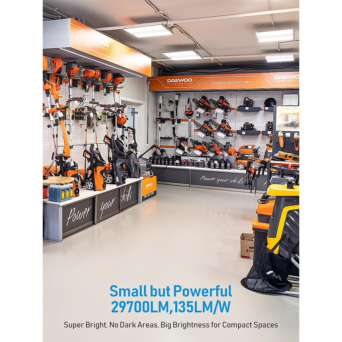 LEONLITE LED Linear High Bay Light 2FT, 220W 29700LM Adjustable Tilt Linear High Bay Shop Light, 135LM/W, 120-277V, 0-10V Dimmable Commercial Hanging Linear Shop Lights for Garage, 5000K Daylight, ETL