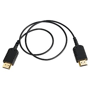 PVCLUB Came-TV 2 Foot Flexible and Ultra-Thin HDMI Type A-A Cable for Gimbal Use,Feild Monitor,DSLR Video Camera/Camcorder