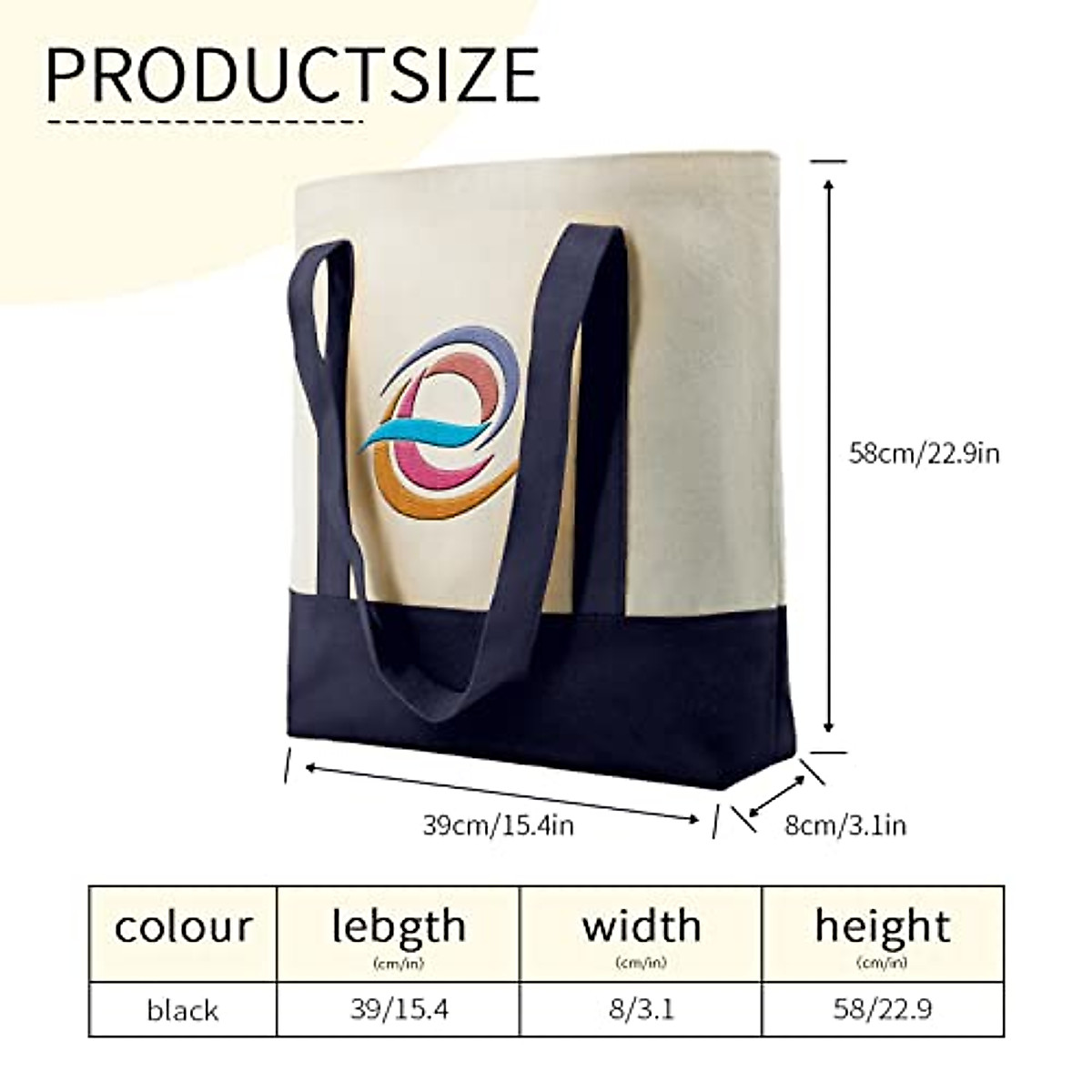 LUMAD Monogram Beach Tote Bags for Women, Monogram Mothers Gifts for Friends,Monogram Embroidered Canvas Beach Tote Bag Suitable for Office, Love is What Your Choice for Her