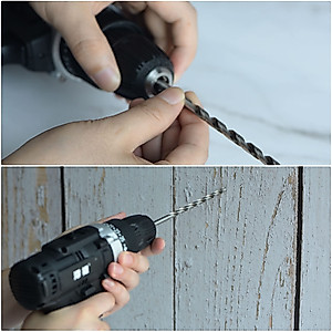 uxcell HSS(High Speed Steel) Straight Shank Jobber Twist Drill Bit 3mm Drill Diameter Extension 160mm Length for Hardened Metal Woodwork Plastic Aluminum Alloy 2 Pcs