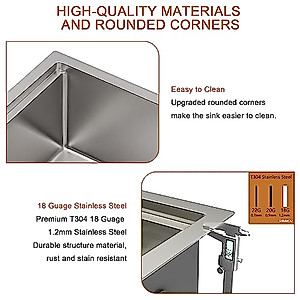 33 Farmhouse Kitchen Sink - Shinmou 33x22x9 Inch Apron Front Kitchen Sinks Stainless Steel Farm Sinks Single Bowl Workstation Kitchen Sink Basin