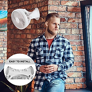 EOENVIVS Small Wall Fan 9 Inch Turbo 90 Degree Vertical Tilt Wall Mount with 3 Speed 25ft Distance, Cooling Fan for Bedroom Office Home Corner, Small Portable Fans Electric Room Table Fan