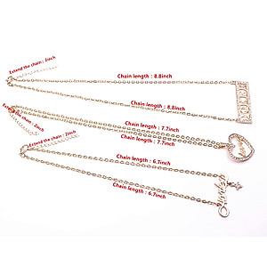 DreamWater Halloween Cosplay Three Piece Love Charm Necklace Gifts for Woman Men