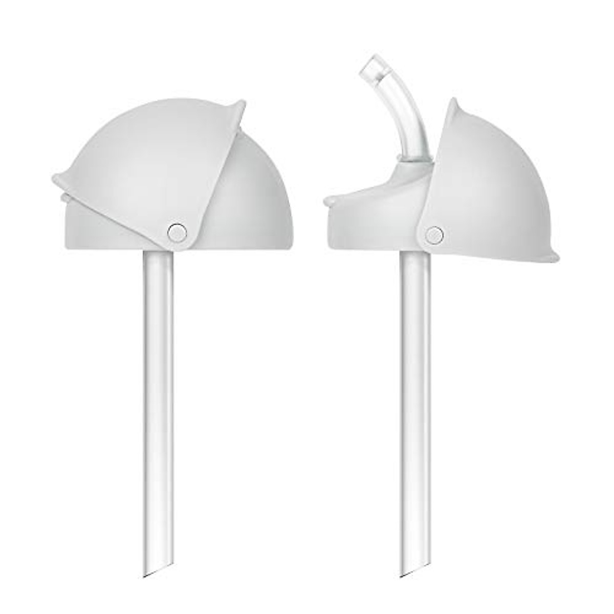 Boon NURSH Reusable Silicone Baby Bottles & NURSH Silicone Straw Conversion Top, Straws for NURSH Baby Bottles & NURSH Silicone Sippy Cup Lid, 6 Months and up