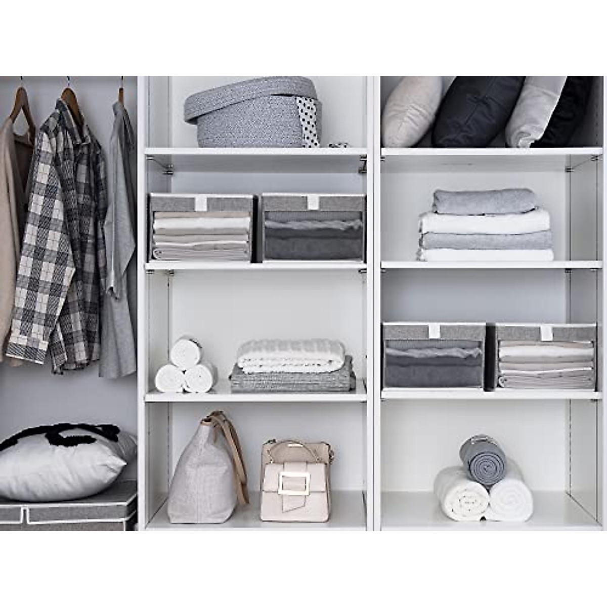 StorageWorks Closet Storage Bins, Storage Box, Foldable Organizer Bins and Baskets for Clothes