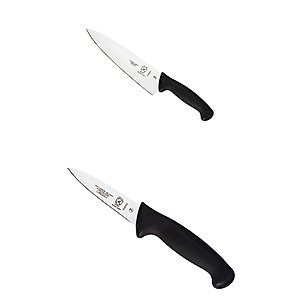 Mercer Culinary Millennia Black Handle 8-Inch Chef's Knife and 3.5-Inch Paring Knife