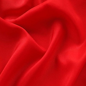 GFCC 6FT x 10FT Red Polyester Backdrop Curtain for Wedding Party Banquet,Fabric Backdrop