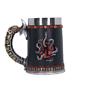 Nemesis Now Iron Maiden Senjutsu Tankard 15.5cm, Resin, Grey, Officially Licensed Iron Maiden Merchandise, Includes Removable Insert, Cast in The Finest Resin, Expertly Hand-Painted