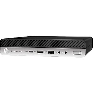 HP EliteDesk 800 G4 DM Desktop Mini PC 'Core i5-8500 3.0GHz'16GB RAM '500GB Hard Drive Windows 10 Pro (2YH19AV) (Renewed)