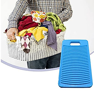 ZYAMY Antiskid Mini Washboard Plastic Washing Board Household for Kids Shirts Clean Laundry Lime Washboard for Laundry, Blue