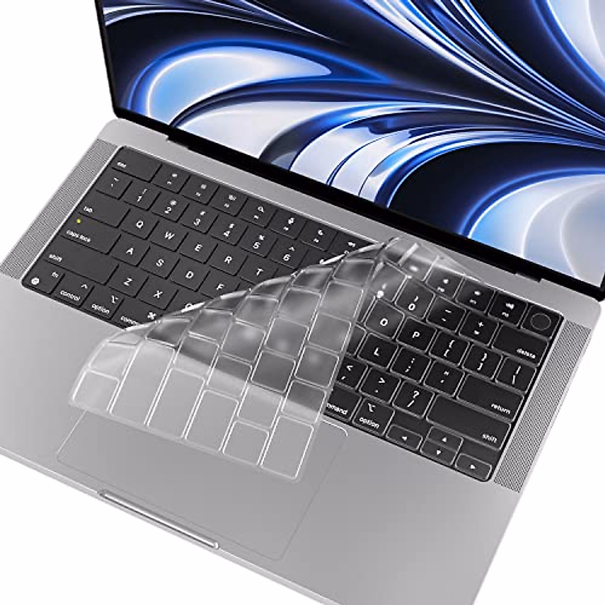 Arisase Ultra Thin TPU Keyboard Cover Skin for Newest MacBook Air 15.3" with M2 Chip 2023-Released (Model: A2941) Soft Laptop Protective Accessories US Layout (Clear)