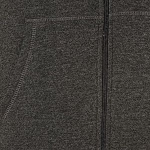 Amazon Essentials Men's Full-Zip Fleece Hoodie (Available in Big & Tall), Charcoal Heather, Large