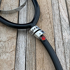 Stethoscope ID tag for Nurses - Name Tag- nurse gift - student nurse gift - stethoscope name tag with birthstone- stethoscope personalized name tag -Nurse Week Gifts