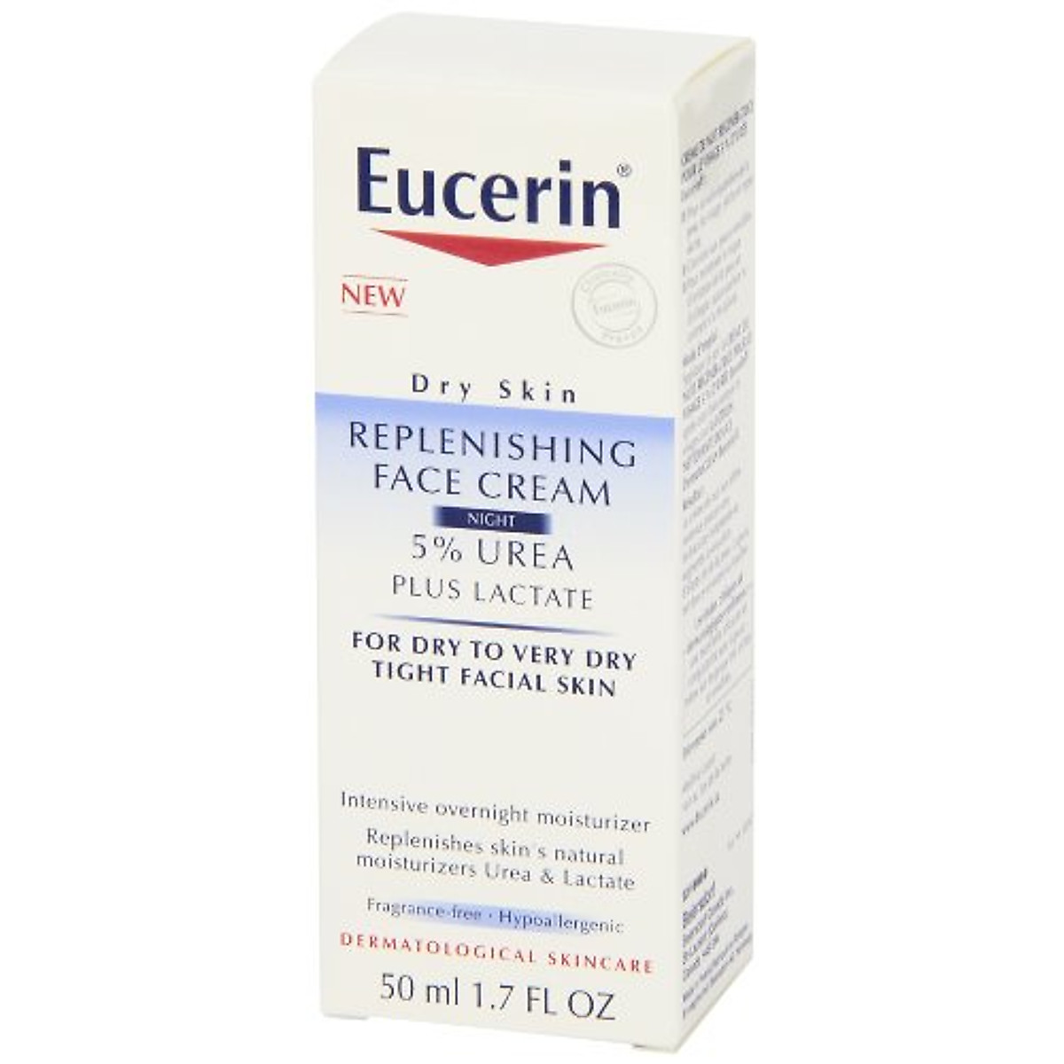 Eucerin Replenishing Skin Relief Face Cream (with 5% Urea) (50ml, Dermatalogical Skincare, Fragrance Free) by Eucerin