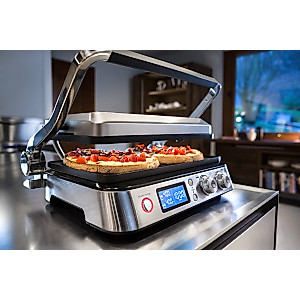 De'Longhi CGH1030D Livenza All-Day Grill, Griddle and Waffle Maker Silver Large