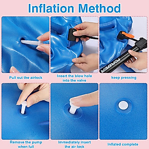 Tanlade 6 Pack 18 Inch Kids Chair Ball Flexible Seating for Classroom Kids Yoga Ball Chair Improve Focus and Balance with Alternative Seating Desk Ball Chairs for Students Sitting (Blue)