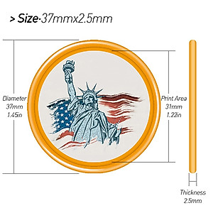 Nurlean 200-1000 Pieces Custom Plastic Chips Drink Tokens for bar, 37mm 1.45in,Imprinted with Your Personalized Logo and Text