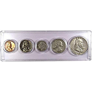 1940 Year Set 5 Coins in AG About Good or Better Condition Collectible Gift Set