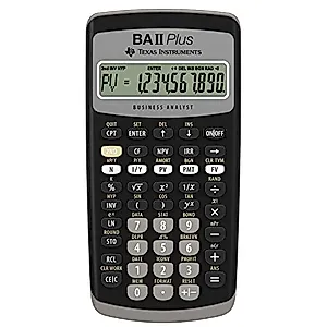 Texas Instruments BA II Plus Financial Calculator (Renewed)