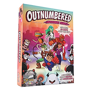 Outnumbered: Improbable Heroes Board Game - A Mensa Award Winning Superhero Math Game | Fun & Educational Game for Kids, Adults, and Families | STEM Game to Learn Multiplication & Division
