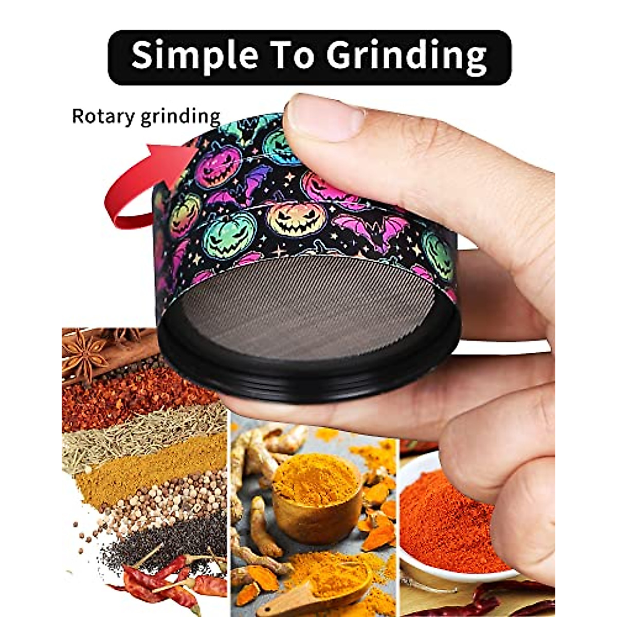 NEW Large Grinder 2.5 Inch-Pumpkin