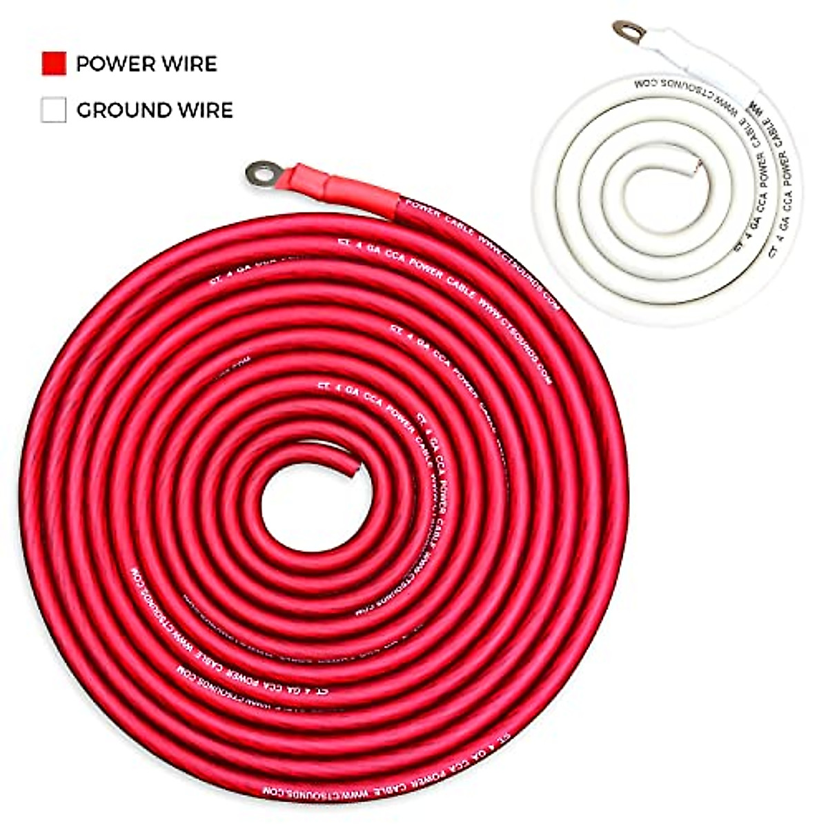 CT Sounds 4 Gauge CCA Complete Amp Wiring Install Kit, AMPKIT-4GA-PRO