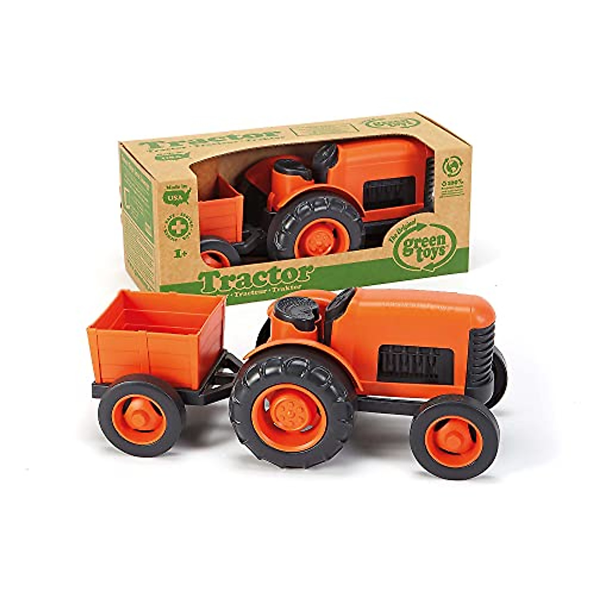 Green Toys Tractor Vehicle, Orange