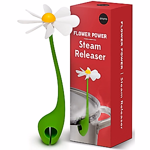 NEW!!! Flower Power Steam Releaser By OTOTO - Fun Kitchen Gadgets - Spinning Flower Lid Holder On Pot & Lid Lifter - Cool Kitchen Gadgets - Cute Gifts for Women, Ototo Kitchen Accessories Gadgets