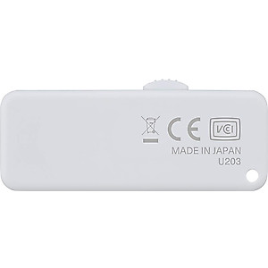 Kioxia U203 Slide TransMemory 16GB USB2.0 Flash Drive Portable Data Disk USB Stick White LU203W016GG4