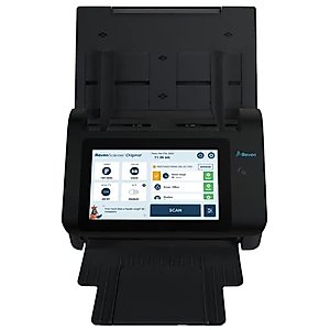 Raven Original Document Scanner - Huge Touchscreen, Color Duplex Feeder (ADF), Wireless Scanning to Cloud, WiFi, Ethernet, USB, Home or Office Desktop (2nd Gen) (Renewed)