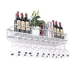 Stylish Simplicity Correction Fluid Mouse Wine Glass Rack Upside Down Wine Rack Bar Bar Wine Glass Rack Goblet Hanger Hanging Red Wine Glass Correction Fluid, PIBM, White, 60 * 25CM