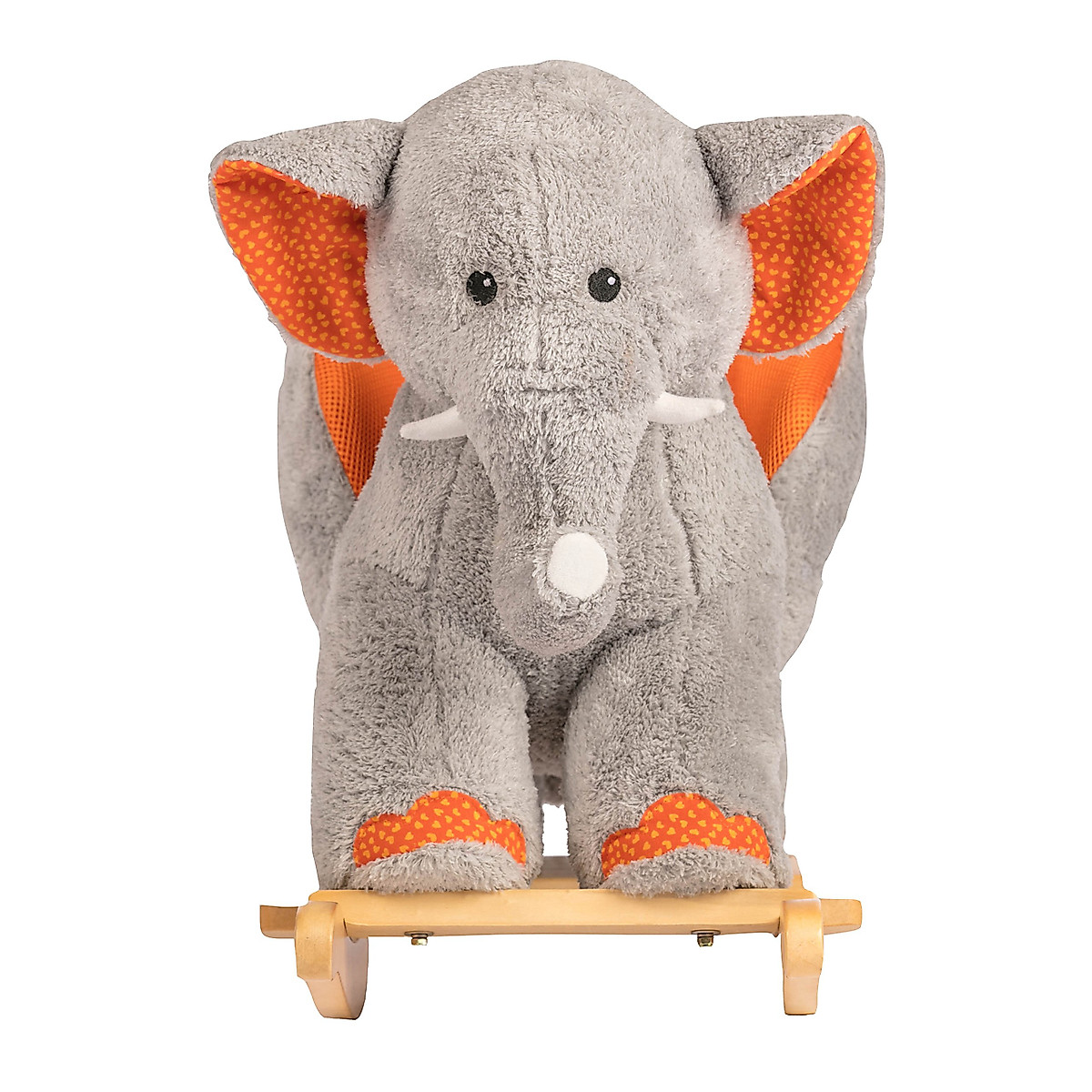 Rockin' Rider Ernie The Elephant Baby Rocker, Orange, Large