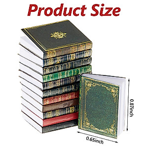 Skylety 24 Pieces 1:12 Scale Miniatures Dollhouse Books Assorted Miniatures Books Dollhouse Mini Books Dollhouse Decoration Accessories Doll Toy Supplies for Christmas Pretend Play(Classic Style)