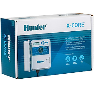 Hunter Sprinkler XC600 X-Core 6-Station Outdoor Irrigation Controller, Small, Gray