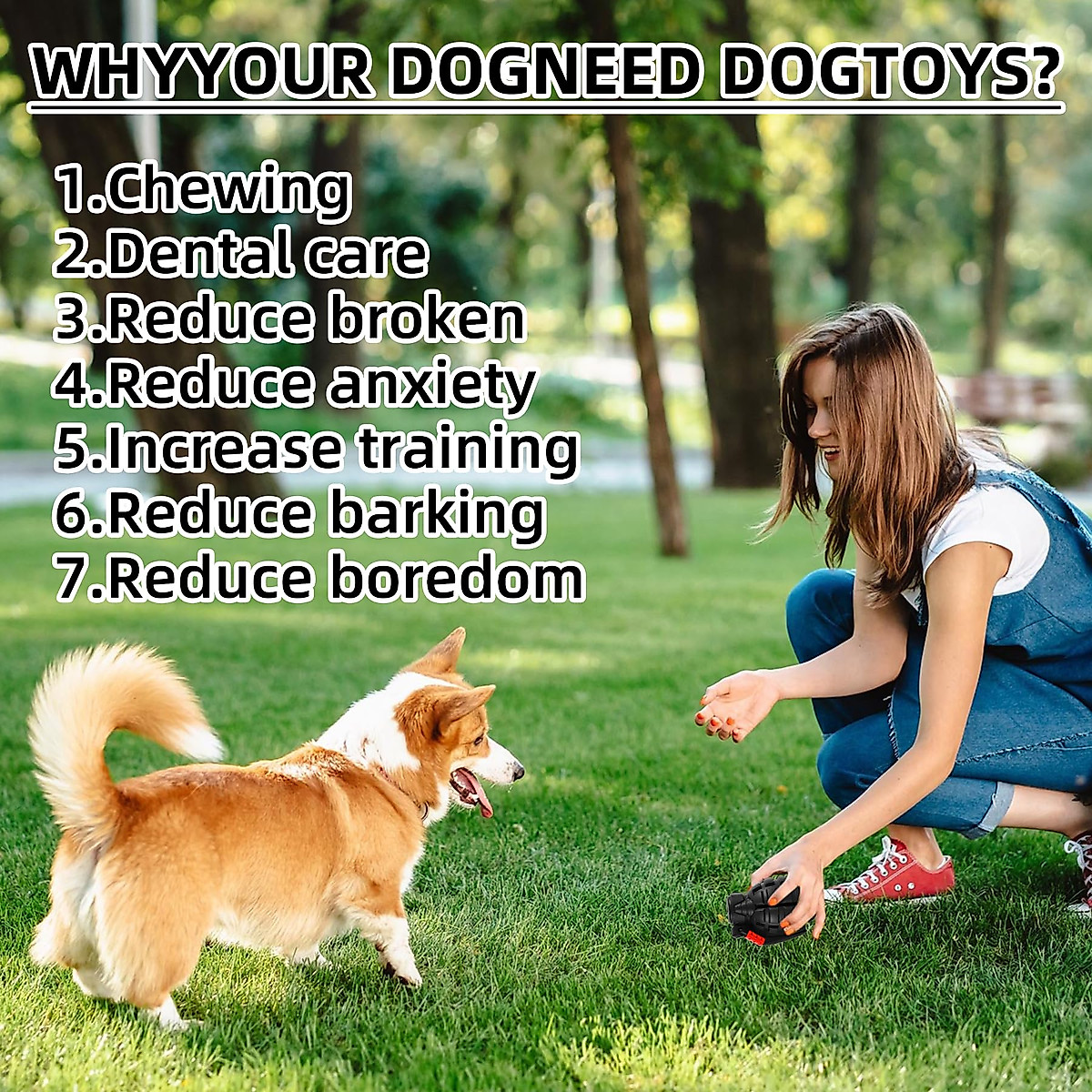 Dog Toys for Aggressive Chewers, Indestructible Dog Toys for Large Dogs, Dog Chew Toy, Dog Chew Toy for Aggressive Chewers, Durable Dog Toy for Large Dogs, Heavy Duty Dog Toy, Large Dog Toys (Black)