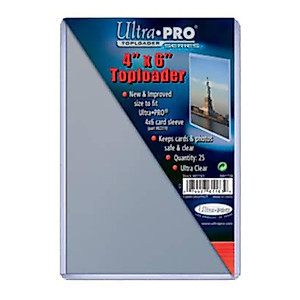 Ultra Pro 4" X 6" Toploader 25ct