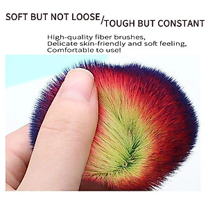 Large Powder Mineral Brush Nail Art Dust Brush Foundation Makeup Brush Powder Brush and Blush Brush for Daily Makeup (colour)