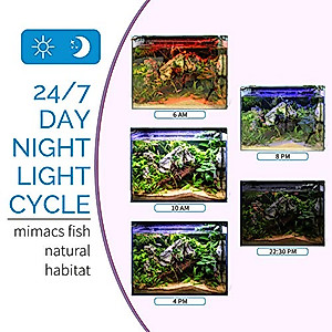 hygger Advanced Full Spectrum LED Aquarium Light with Timer 24/7 Lighting Cycle, Customize Mode 7 Colors 5 Intensity Planted Tank Light for 55~75 Gallon Fish Tank