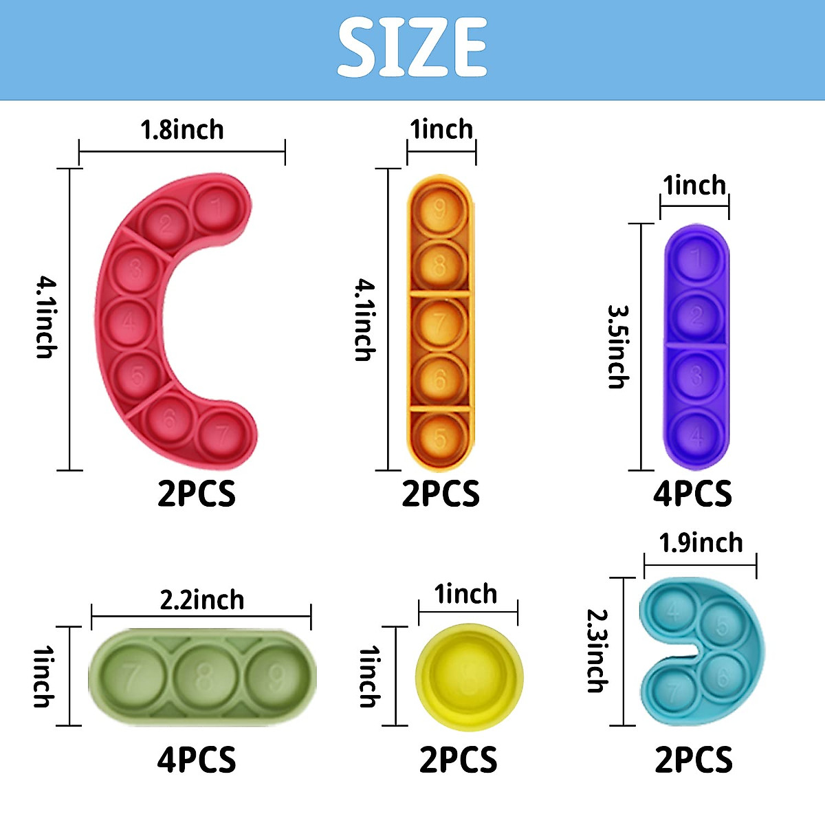 16Pcs Push Fidget Pop Letters Puzzle Toys Alphabet Learning Education Toys Silicone Stress Relief ABCs Puzzle Board Toys Parent-Child Game Play Creative Teaching Toys for Kids Friends Autistic