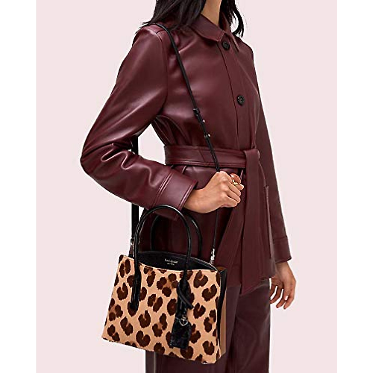 Kate Spade New York Margaux Haircalf Medium Satchel $358 (Natural Multi)