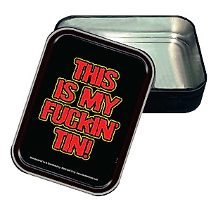 Stash Tins This Is My F*ckin' Tin Storage Container 4.37" L x 3.5" W x 1" H
