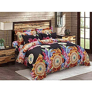 Dolce Mela DM712Q Queen Size Duvet Cover Set, Multi