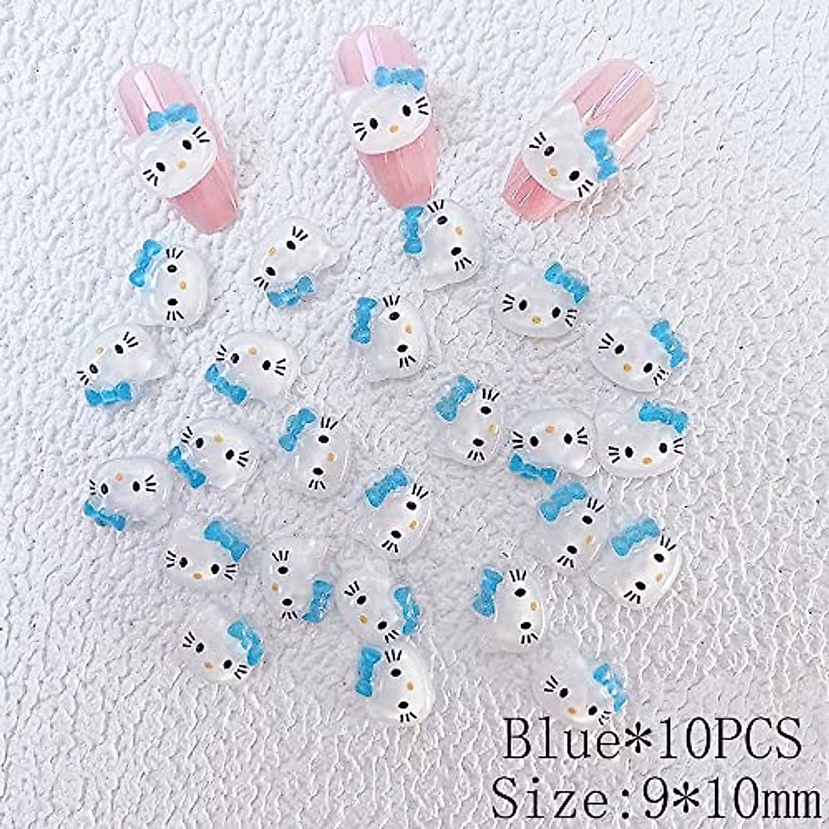 50 Pcs Cute Nail Charms for Acrylic Nails Art Supply Resin Kawaii Nail Jewels Design Cartoon Nail Art Charms Cute Nail Rhinestones Decoration Accessories 0.39 * 0.35 inch