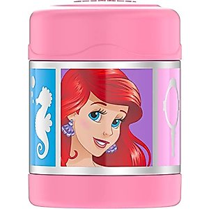 THERMOS FUNTAINER 10 Ounce Stainless Steel Kids Food Jar, Disney Princesses