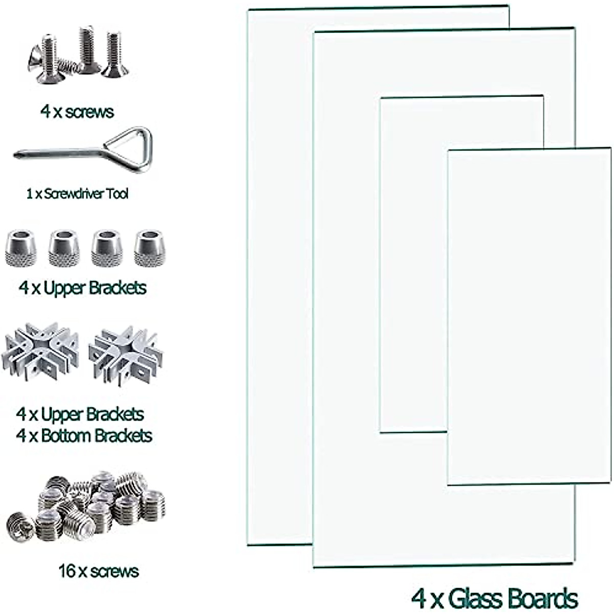 Fire Pit Glass Wind Guard,29” x 13” x 6” Rectangular Clear Tempered Glass Wind Guard ，Fire-Resistant Wind Screens Kit 5/16inch Thickness for Series 401/403 Outdoor Propane Fire Pit Tables.