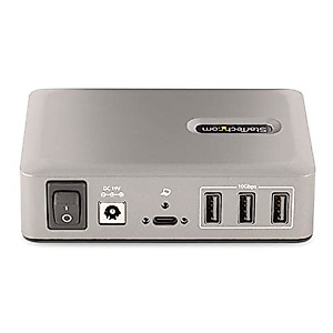 StarTech.com 10-Port USB-C Hub - 8x USB-A/2x USB-C - Self-Powered w/65W Power Supply - USB 3.1 10Gbps - Desktop/Laptop USB Hub w/USB-IF Certified 3ft Locking Cable, USB C Splitter (10G8A2CS-USB-C-HUB)