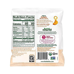 Little Bellies Organic Round-a-bouts Baby Snack, Pumpkin, Pack of 18