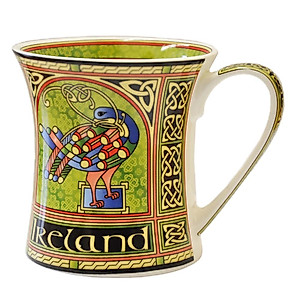 Celtic Peacock Ireland Bone China Mug