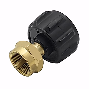 QCC1 Regulator Valve Propane Refill Adapter LP Gas 1 LB Cylinder Tank Coupler, Black